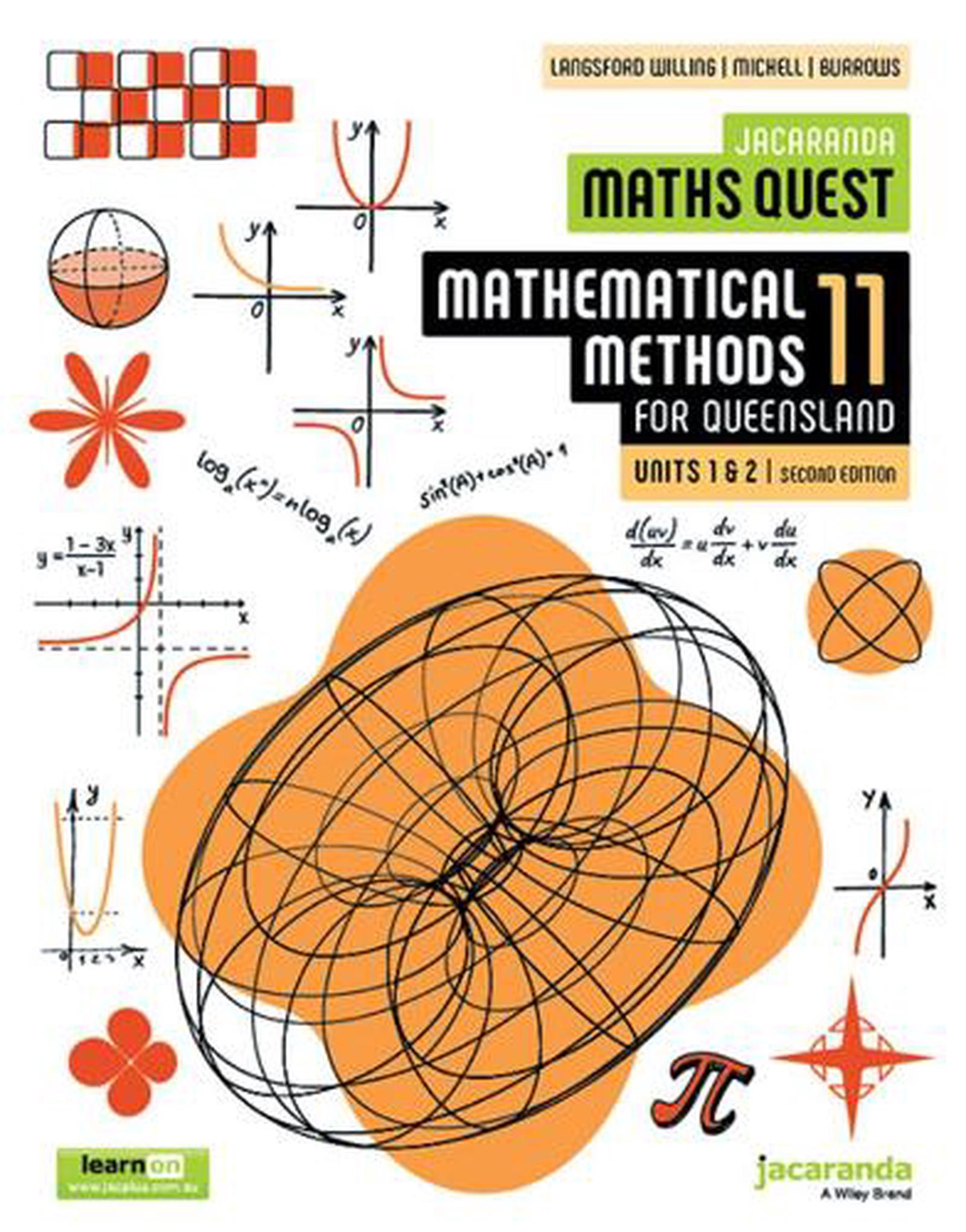 Buy Jacaranda Maths Quest 11 Mathematical Methods Units 1&2 for Queensland, 2e learnON & Print ...