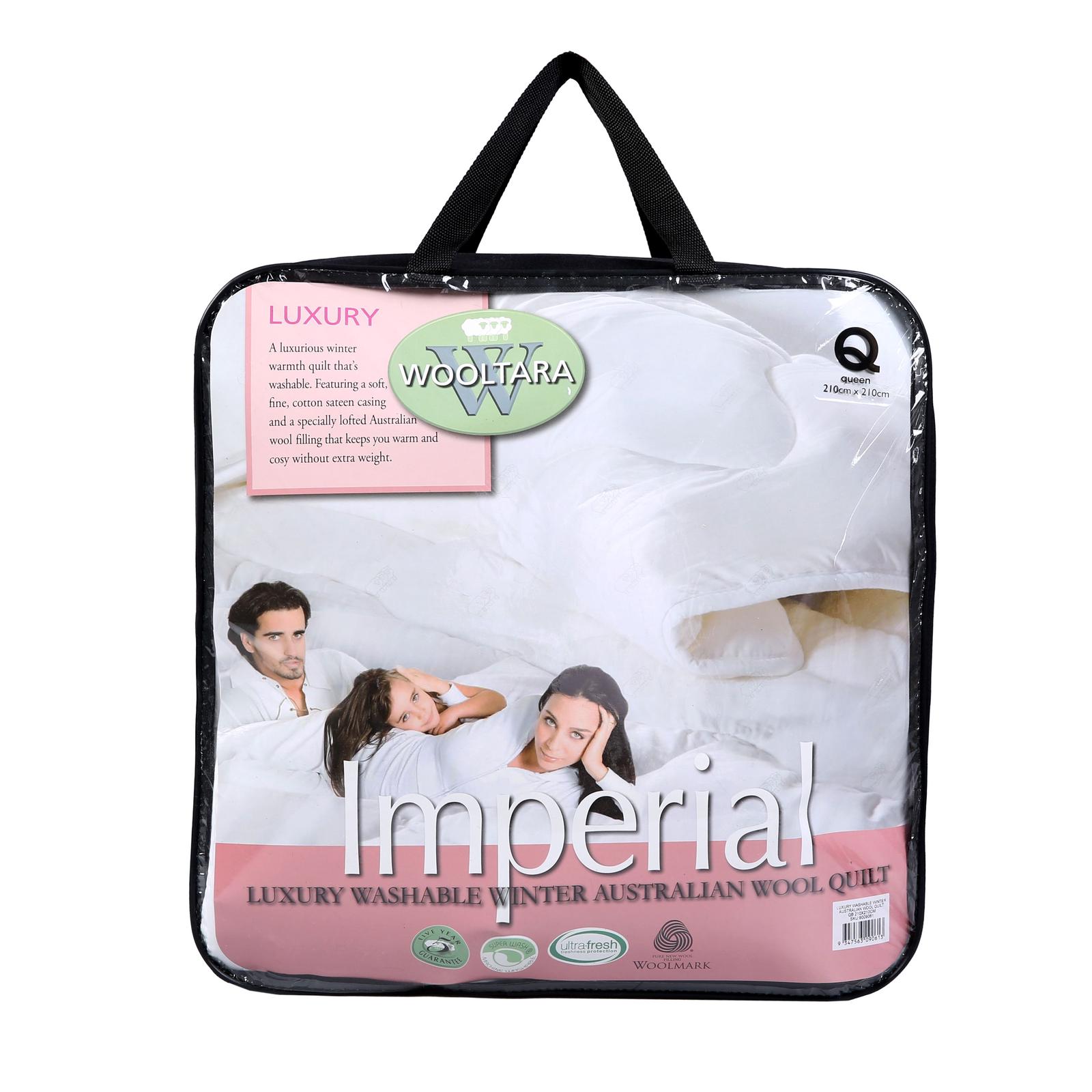 Buy Luxury Washable Winter Australian Wool Quilt - Single Bed - MyDeal ...