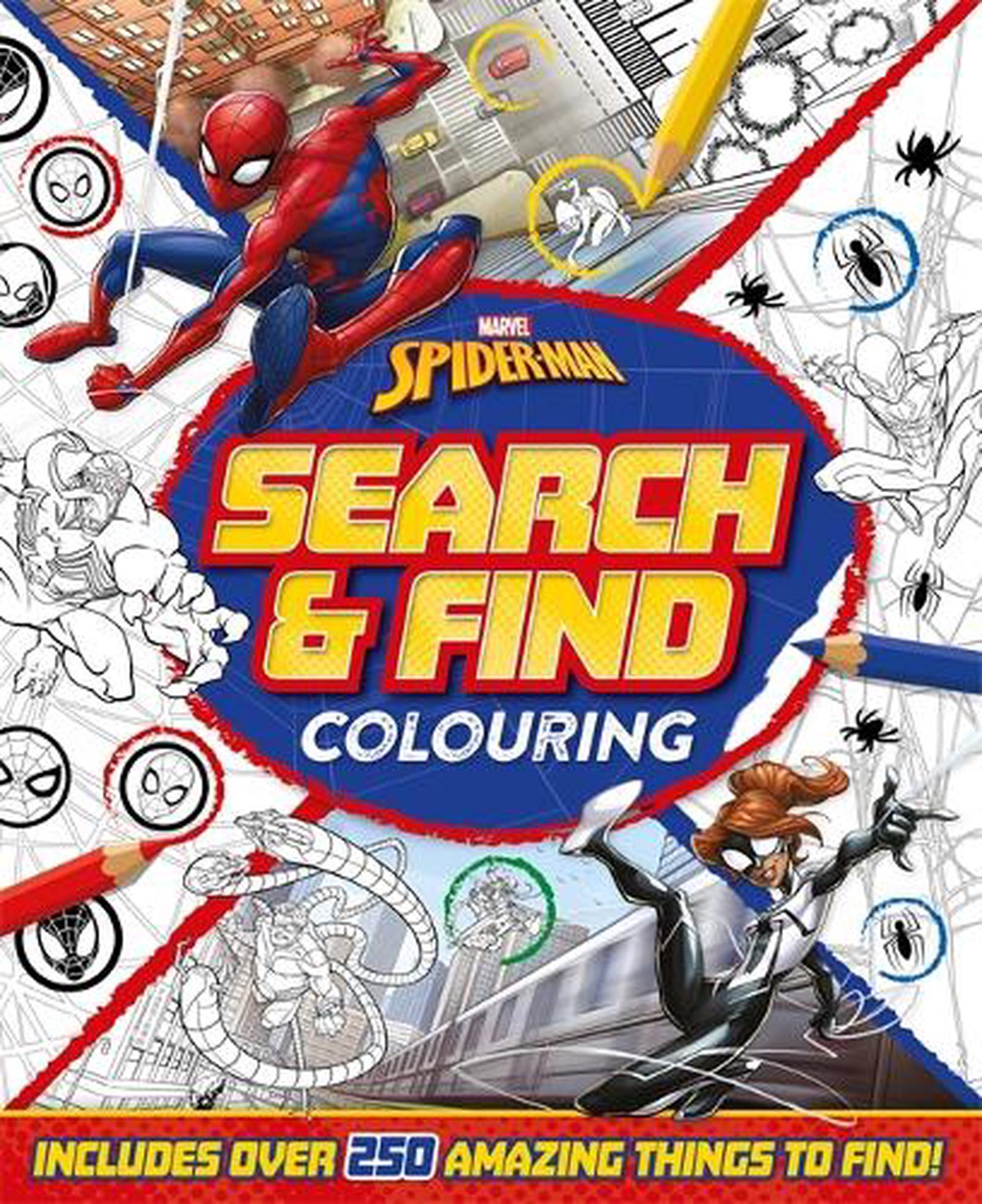 Buy Marvel Spider-Man: Search & Find Colouring - MyDeal Australia