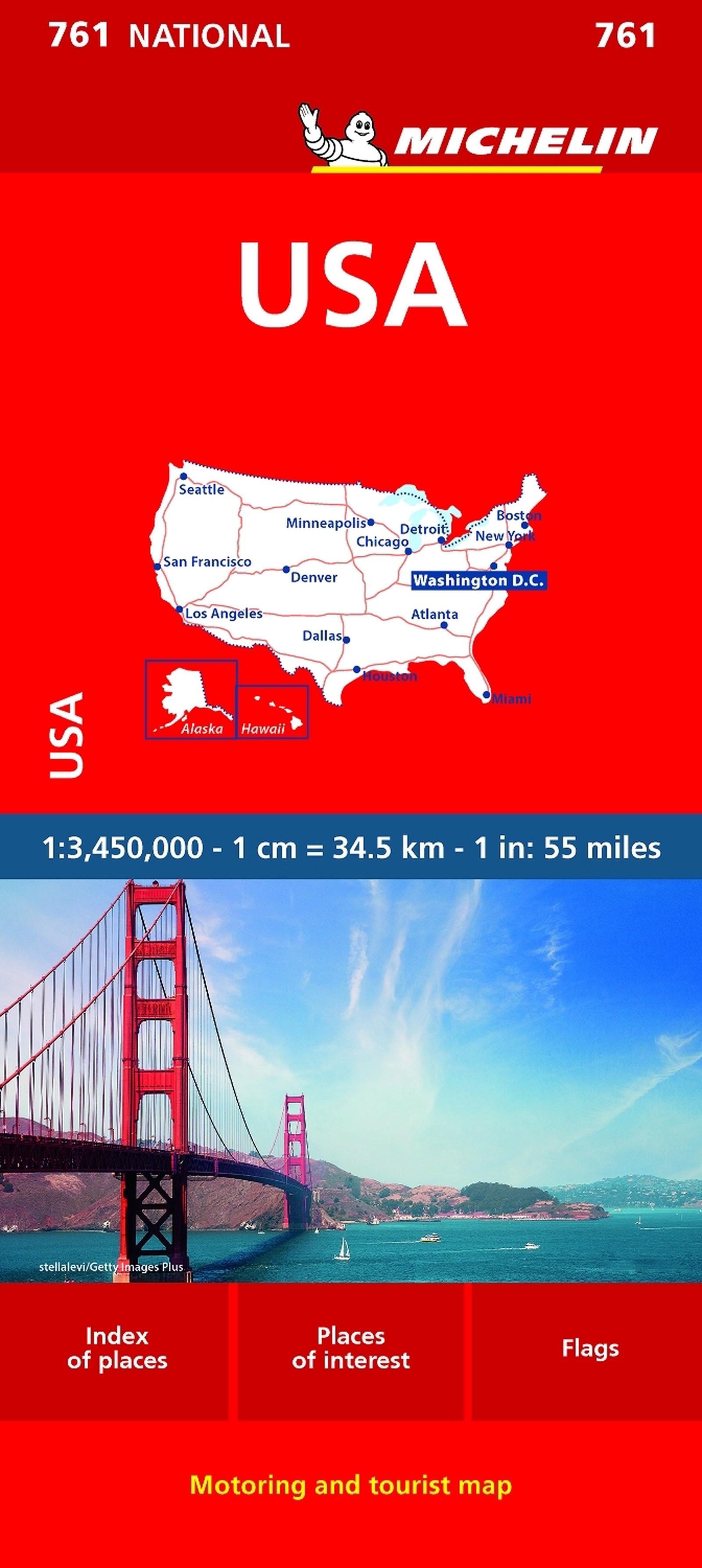 Buy Michelin USA Road Map - MyDeal Australia