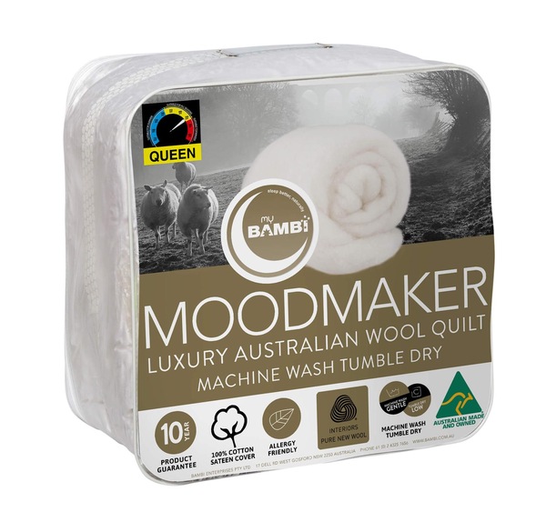 Buy Moodmaker Wool All Seasons Quilt - Super King - MyDeal Australia