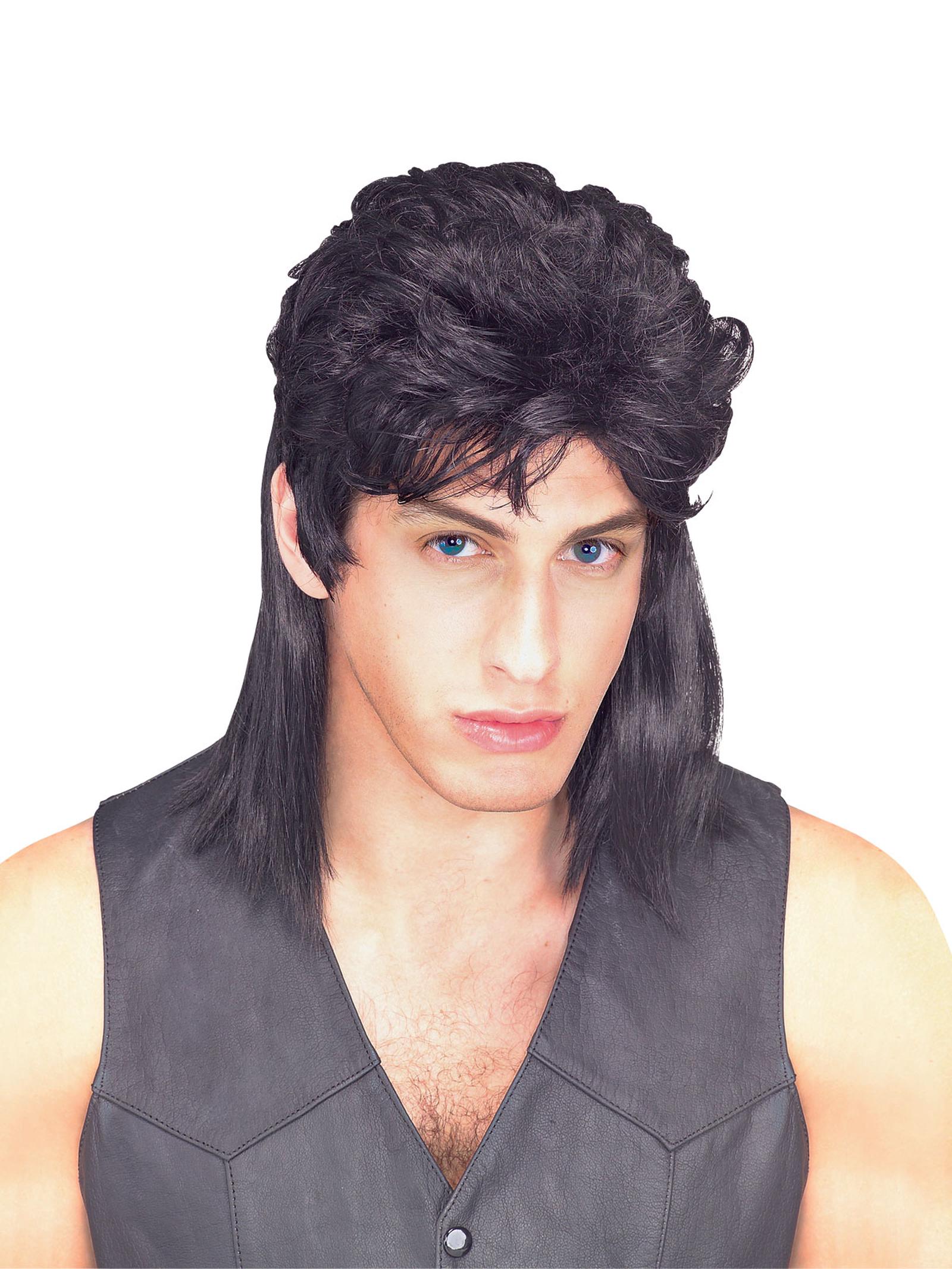 Buy Mullet Wig (Black) - Adult Size - MyDeal Australia