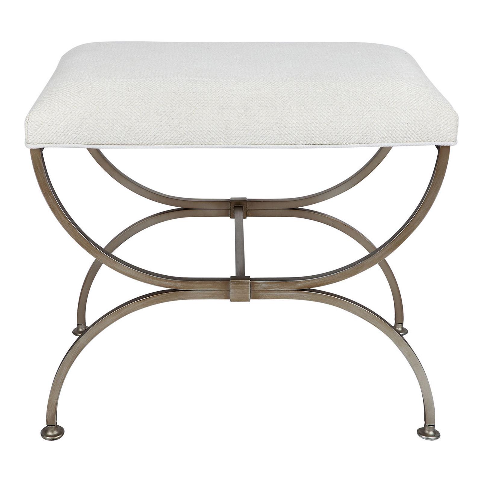Buy Novak Iron Stool (Gold/Natural) - 61.5cm x 41cm x 55.5cm - MyDeal ...