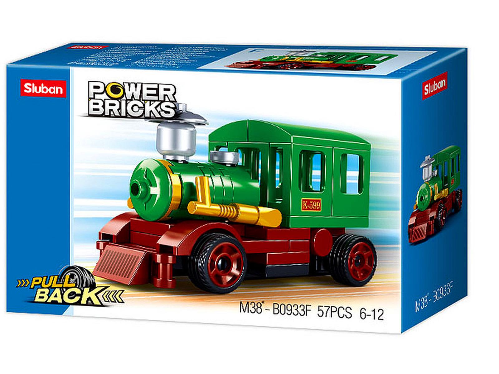 Buy Power Bricks Pull Back Train - MyDeal Australia