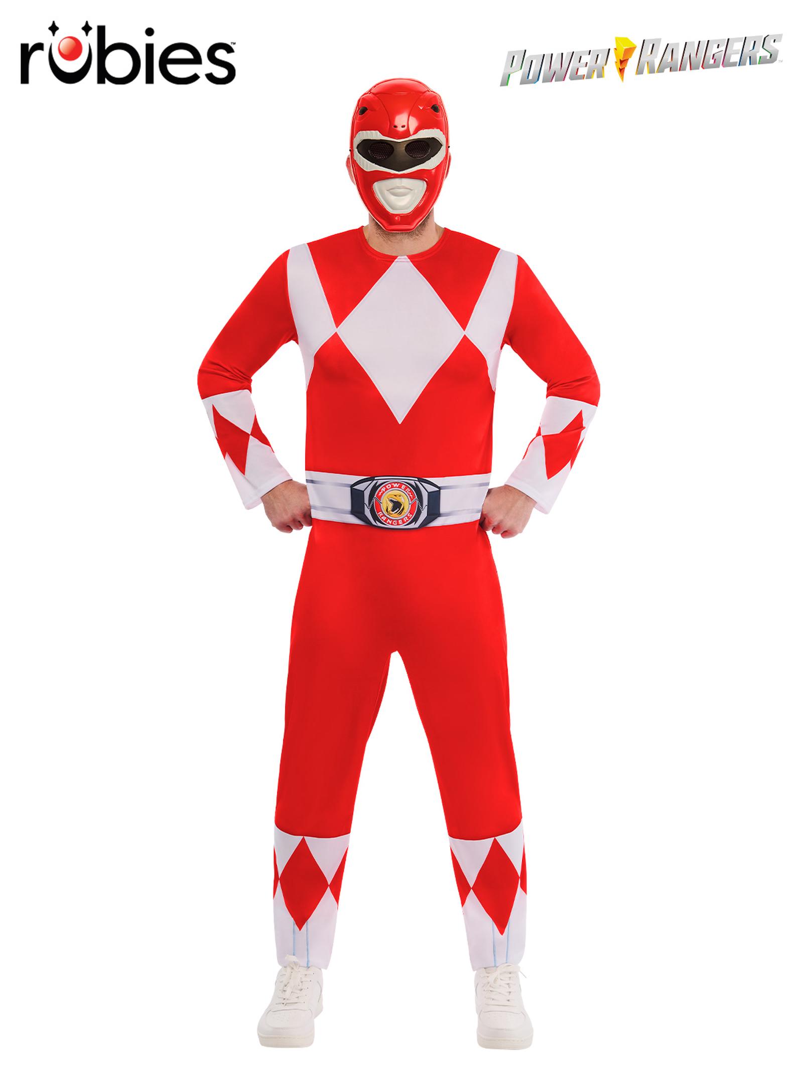 Buy Power Rangers Red Deluxe Adult Costume - Large - MyDeal Australia