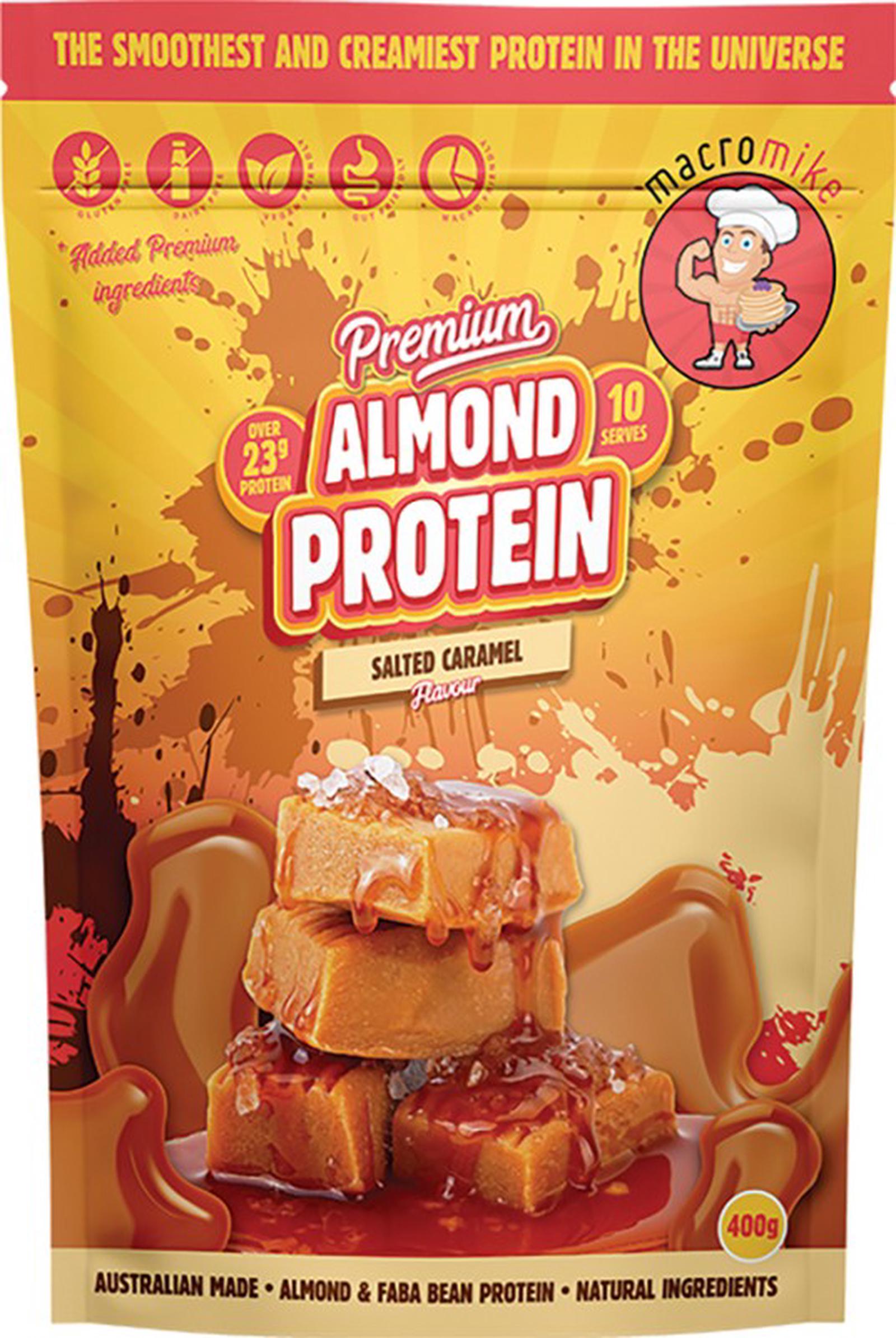 Buy Premium Almond Protein (Salted Caramel) - 400g - MyDeal Australia