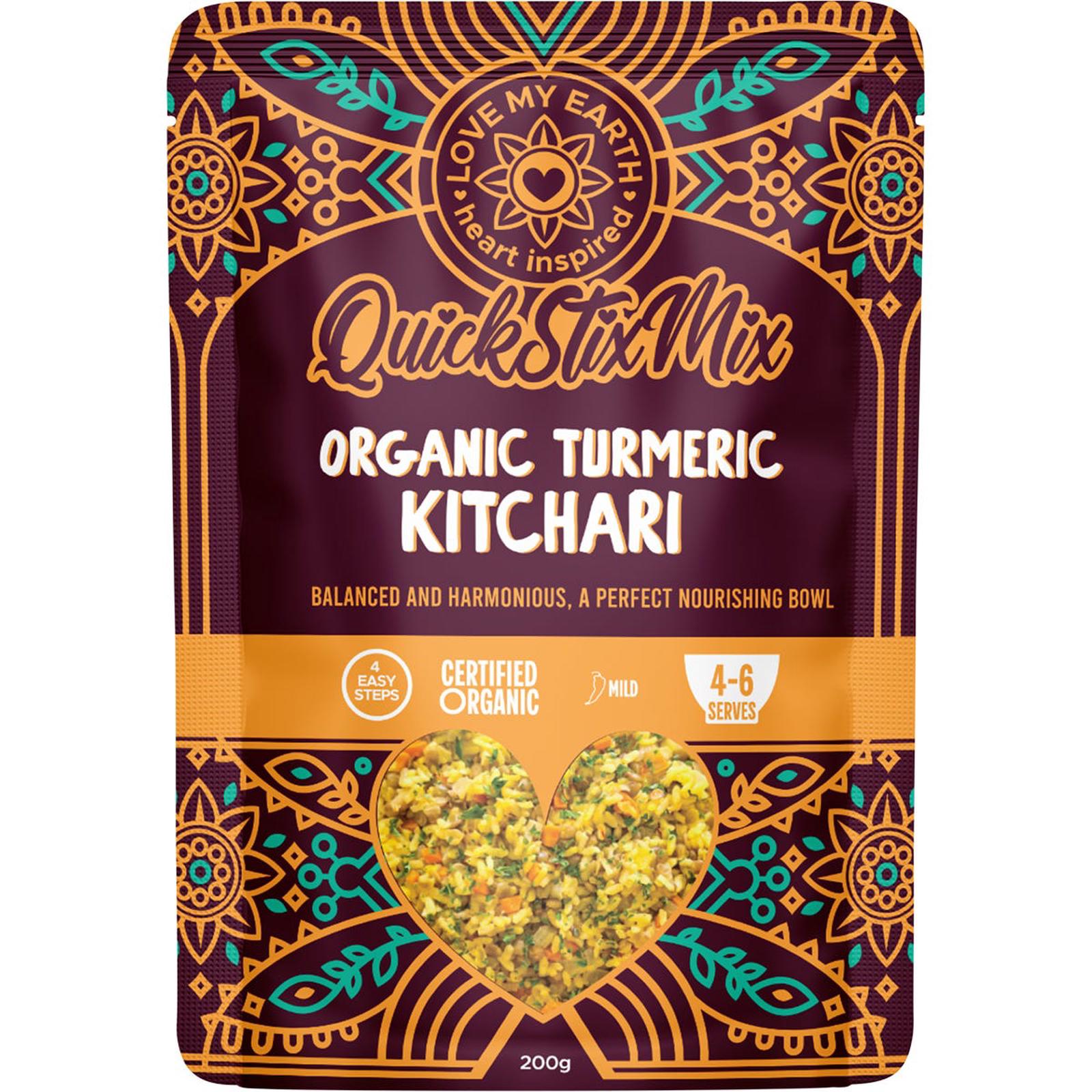 Buy Quick Stix Mix Organic Turmeric Kitchari - 200g - MyDeal Australia