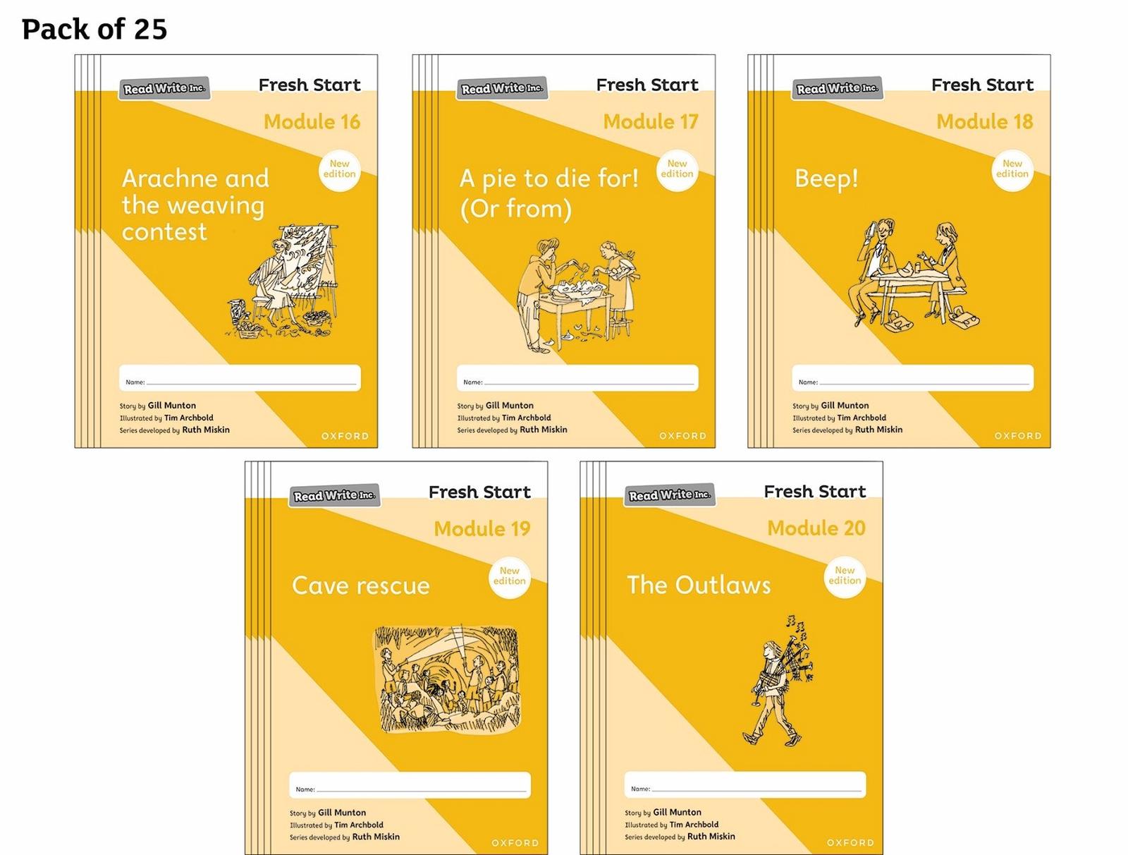 Buy Read Write Inc. Fresh Start: 2024 Modules 16-20 - Pack of 25 - MyDeal Australia