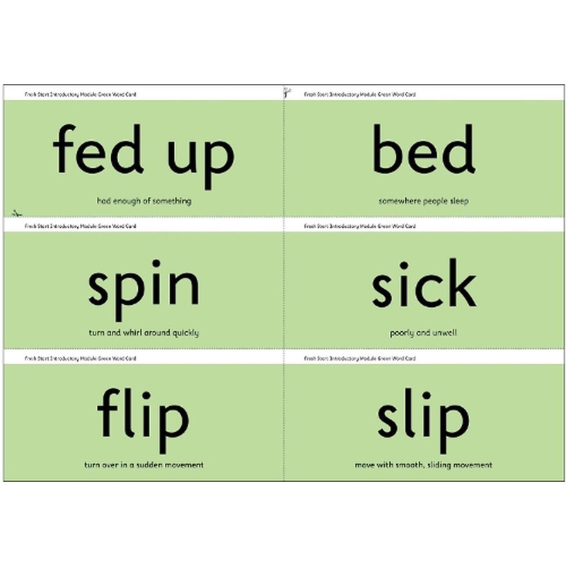 Buy Read Write Inc. Fresh Start: Module Green Word Cards - MyDeal