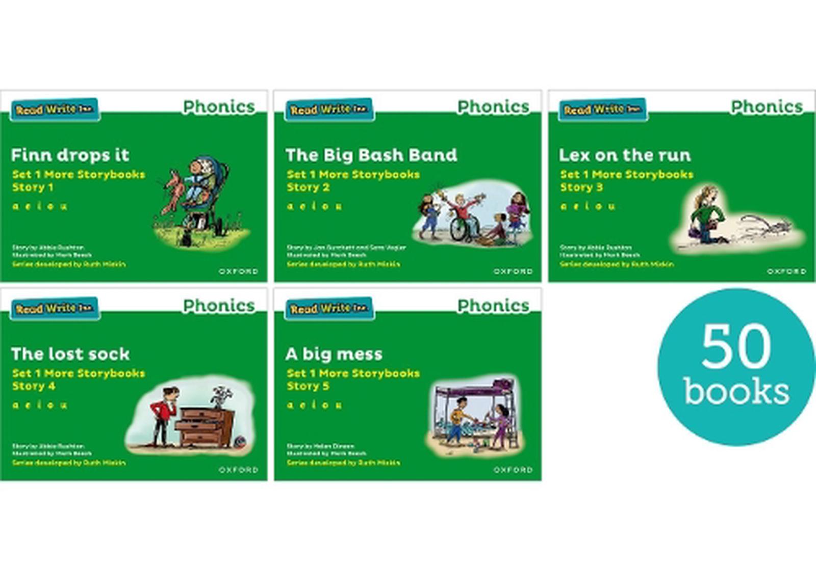 Buy Read Write Inc. Phonics: Green Set 1 More Storybooks (Pack of 50 ...