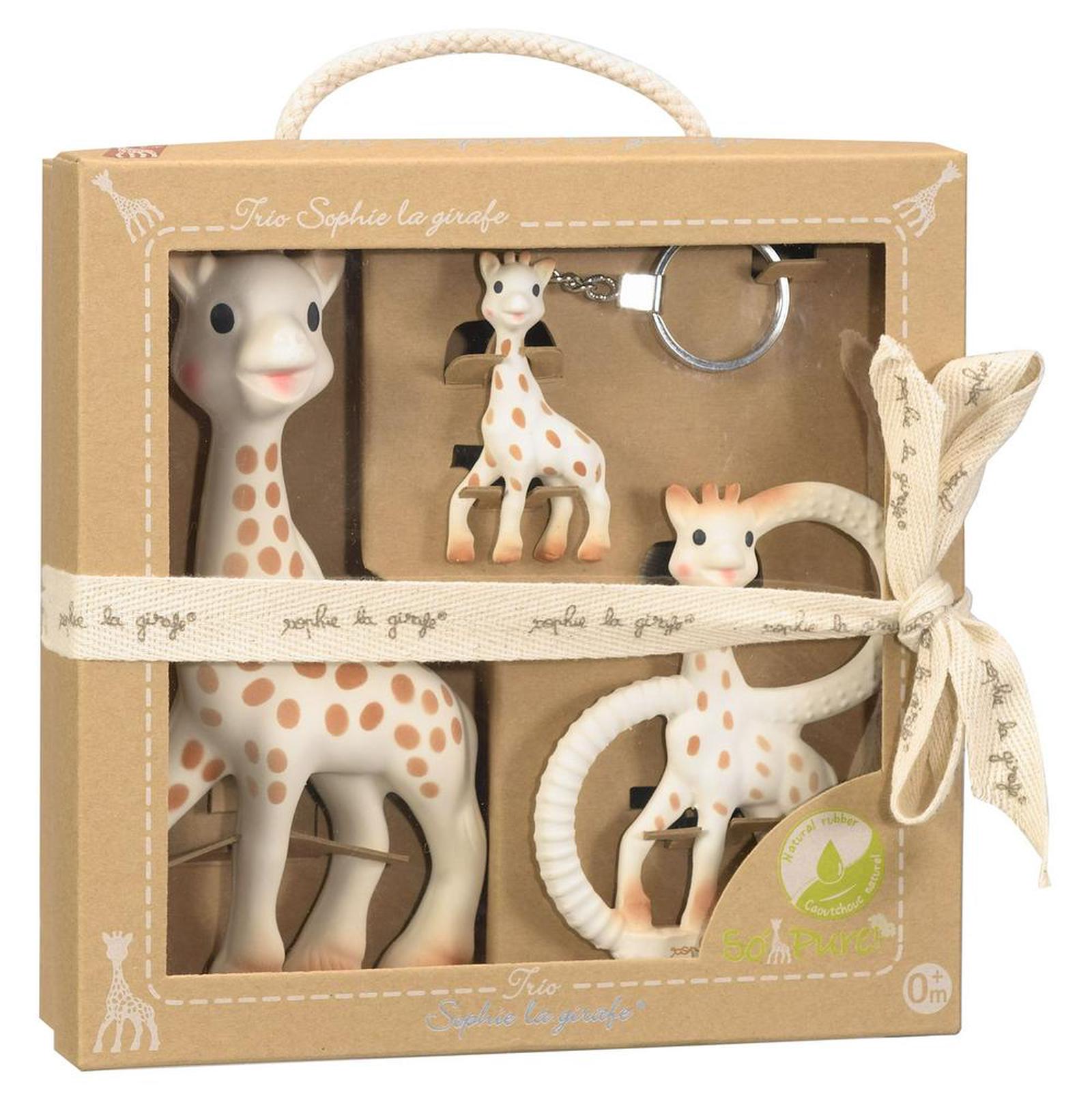 Buy Sophie The Giraffe Trio Gift Set: Toy, Teething Ring & Key Chain ...