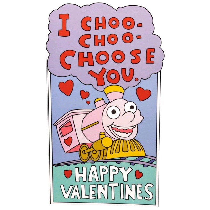 Buy The Simpsons - I Choo Choo Choose You Replica Valentine's Day Card ...