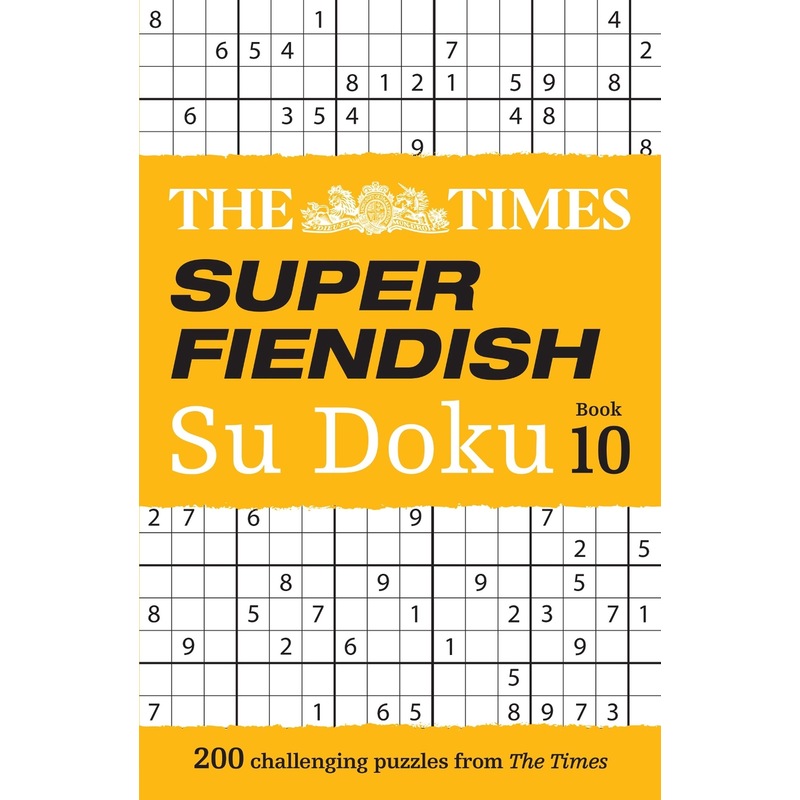 Buy The Times Super Fiendish Su Doku Book 10 - MyDeal