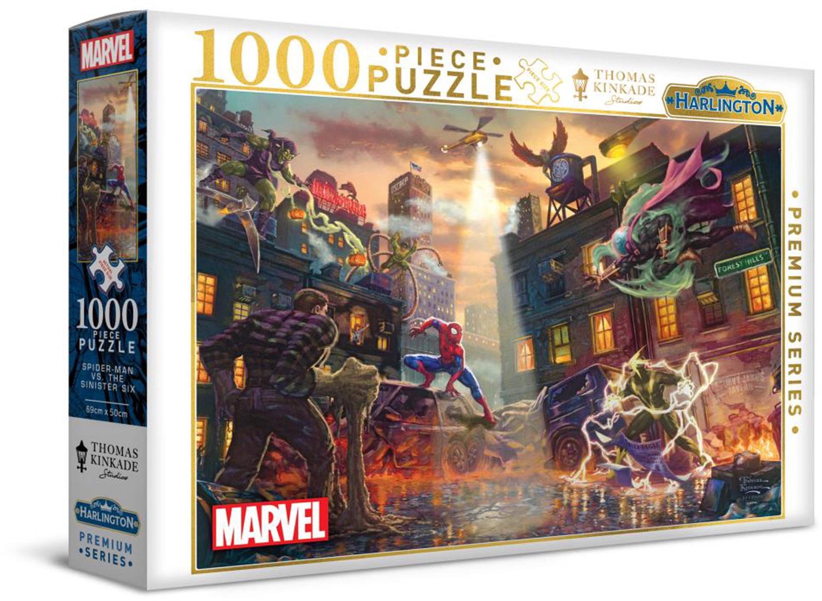 Buy Thomas Kinkade - Marvel - Spider-Man vs The Sinister Six Puzzle ...