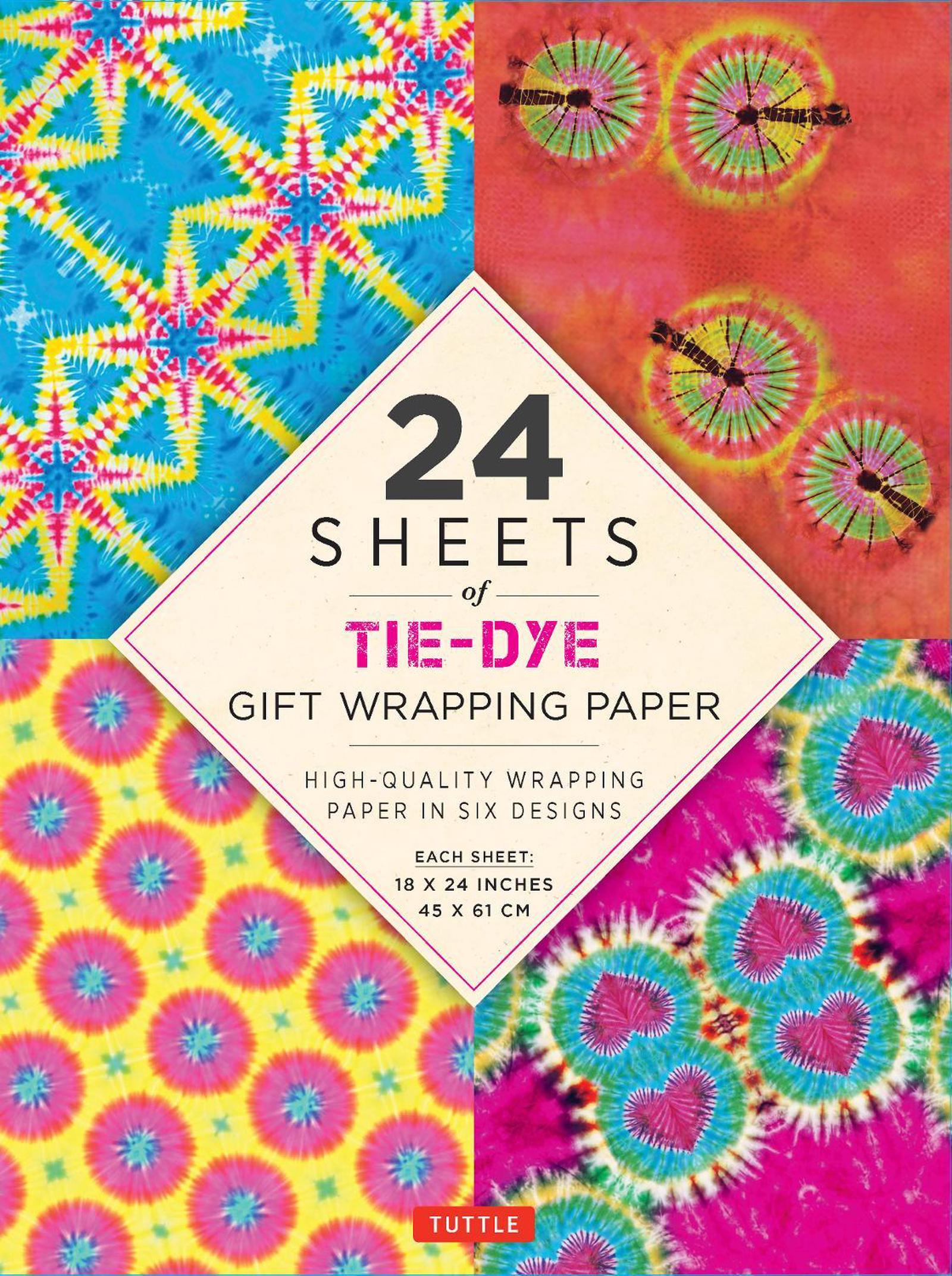 Buy Tie-Dye Gift Wrapping Paper - 24 sheets - MyDeal Australia