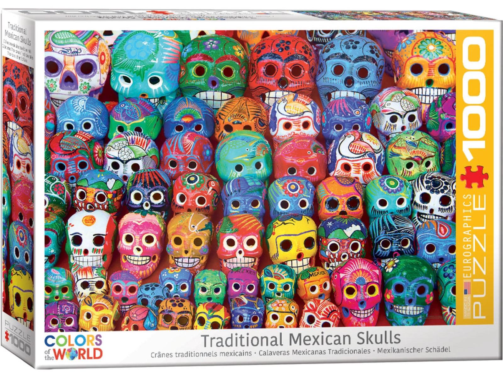Buy Traditional Mexican Skulls Jigsaw Puzzle, 1000 Piece - MyDeal Australia