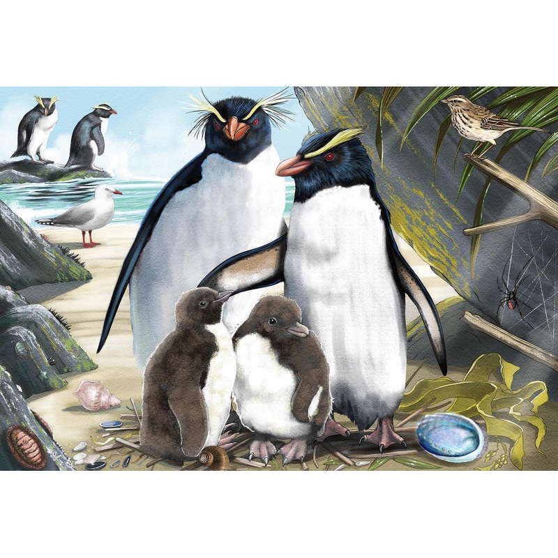 Buy Treasures Of Aotearoa S3 XL Jigsaw Puzzle - Penguin Pride, 300 ...