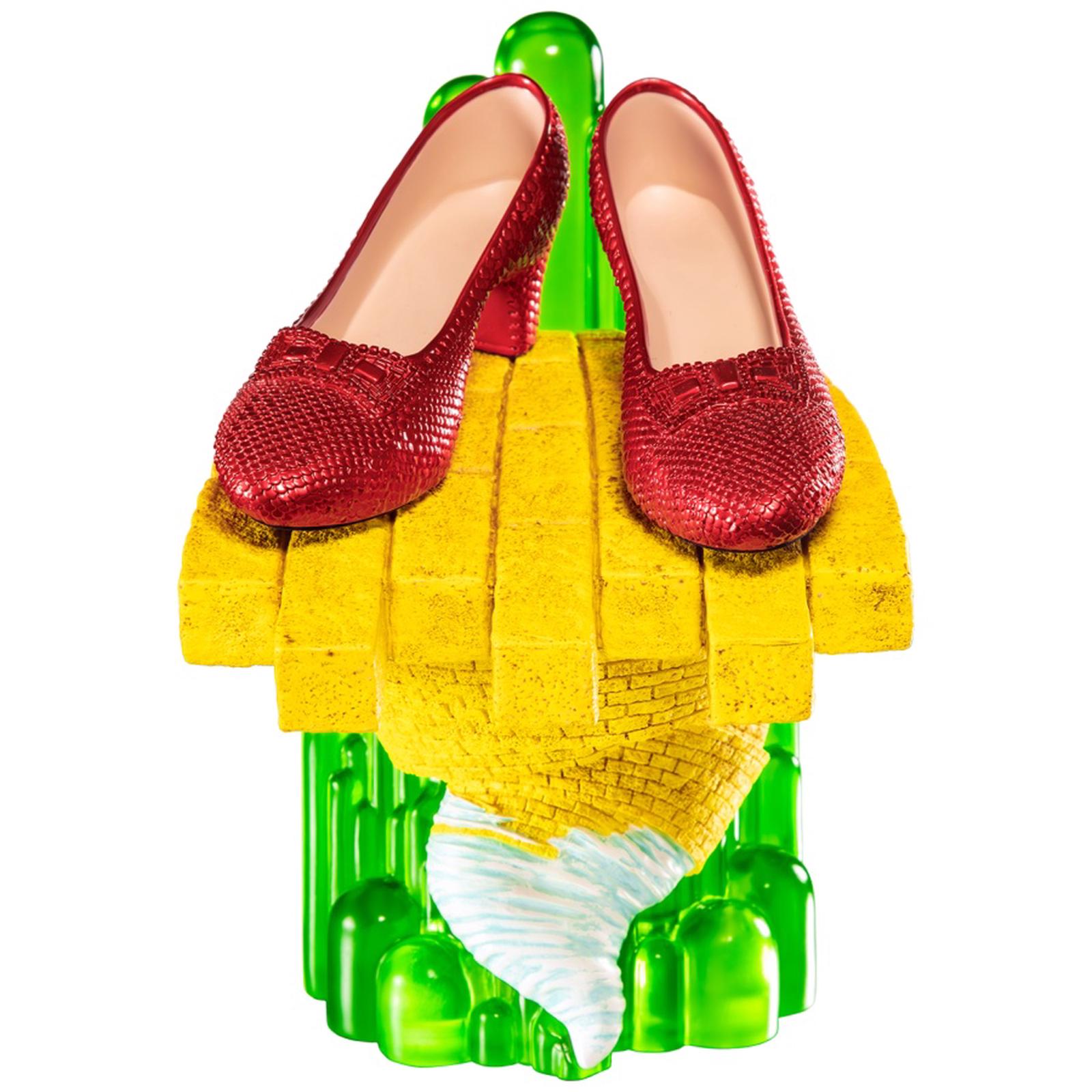 Buy Wizard of Oz - Scaled Ruby Slippers Statuette on light-up Stand ...