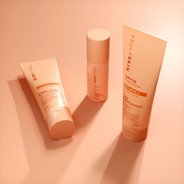 Buy 3 x Frula Skin Vitamin C Brightening Face Exfoliator with AHAs ...