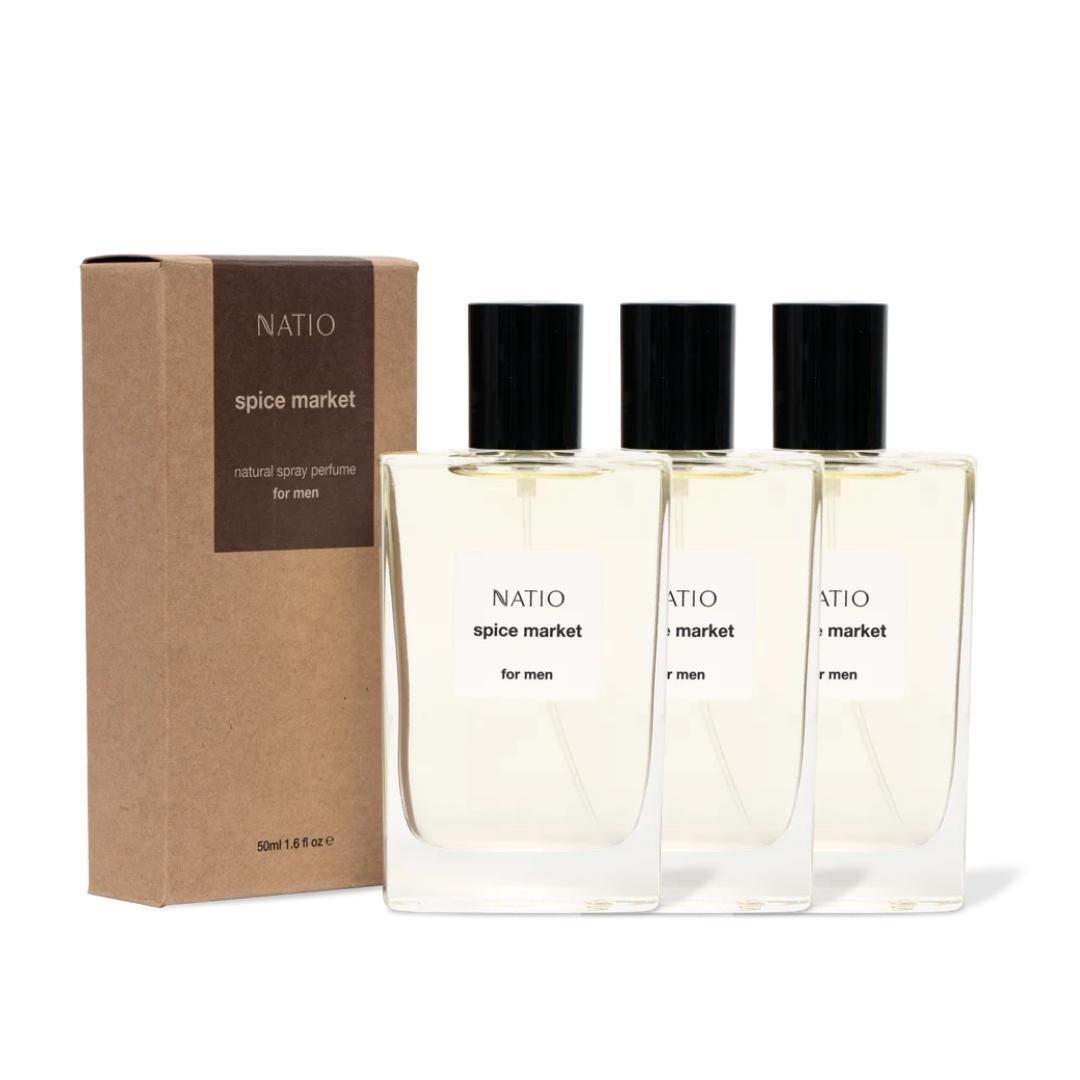 Buy 3 x Natio Spice Market Natural Spray Perfume For Men 50mL - MyDeal ...