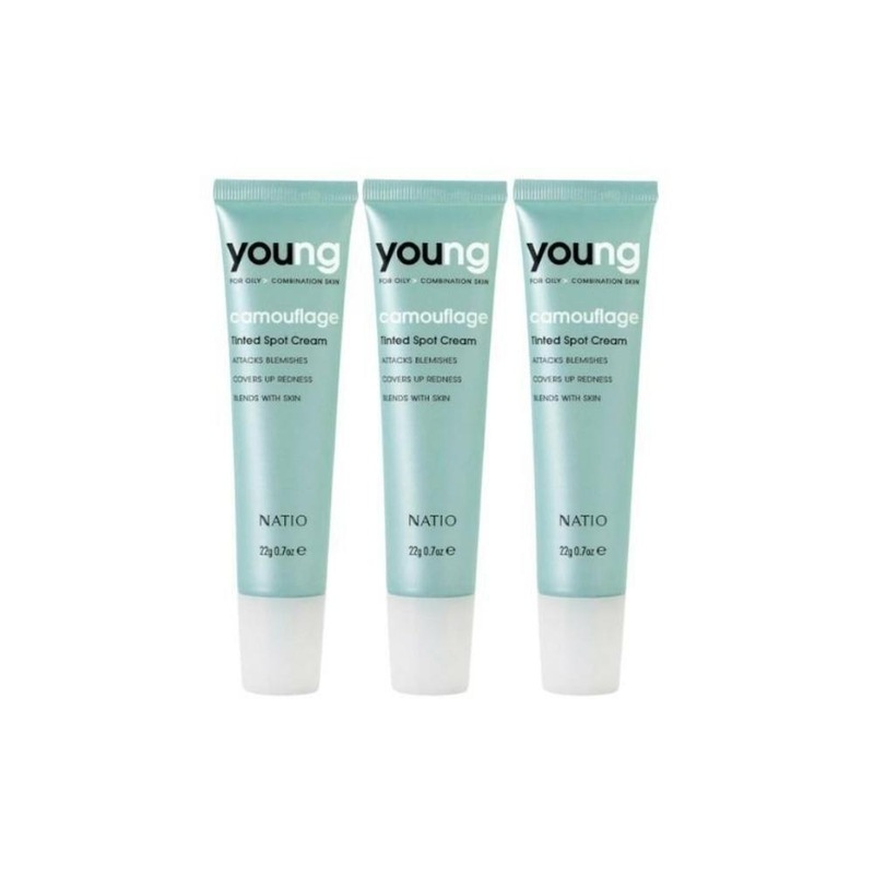 Buy 3 x Natio Young Camouflage Tinted Spot Cream 22g - MyDeal