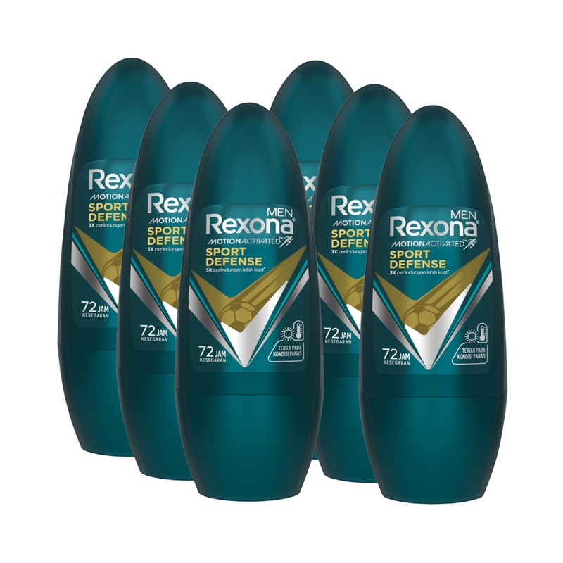 Buy 6 x Rexona Men Deodorant Roll On Sport Defense 45mL - MyDeal