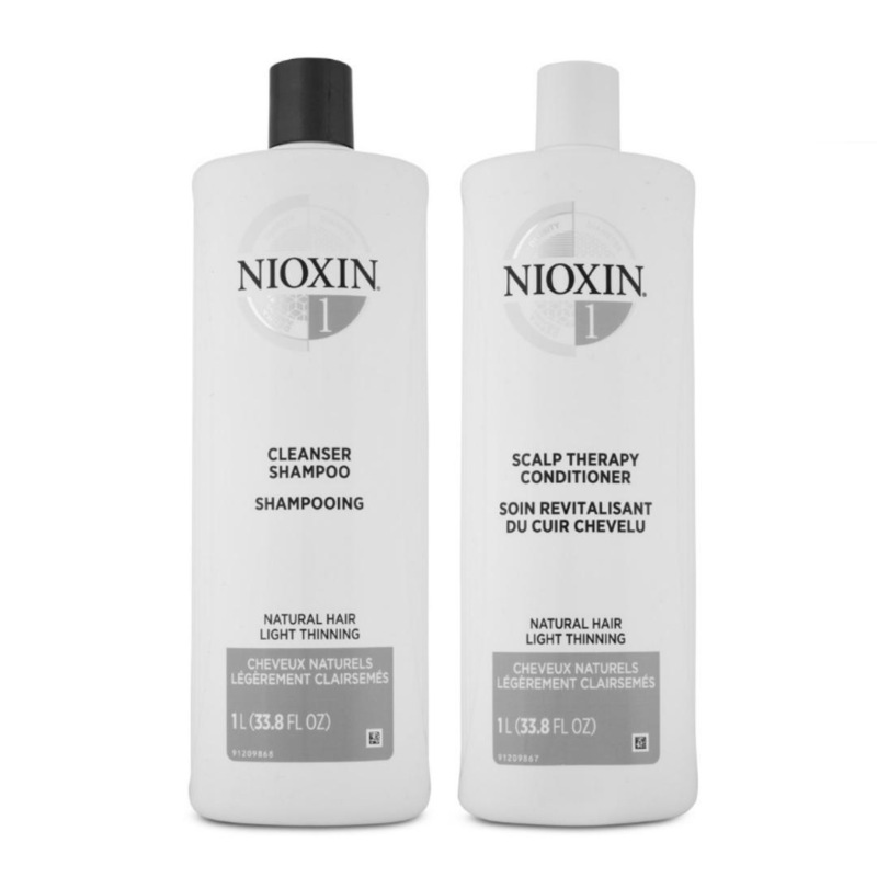 Buy Nioxin System 1 Cleanser Shampoo & Scalp Therapy Conditioner 1L Duo ...