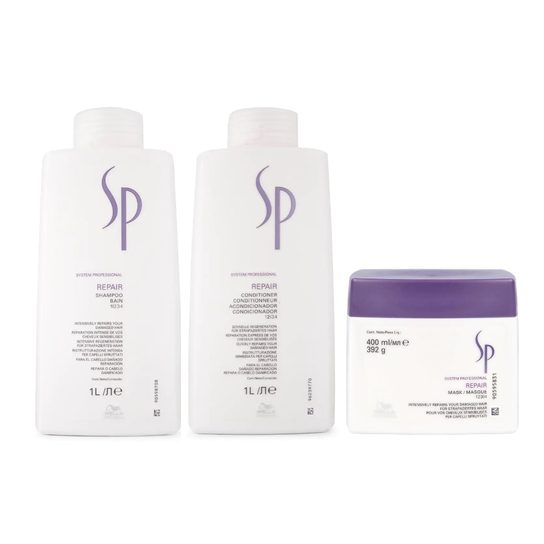 Buy Wella System Professional Repair Shampoo, Conditioner & Mask Trio ...