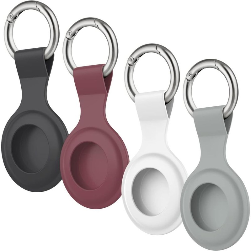 Buy 4 Pack Airtag Case for Apple AirTags Holder 2021, Keychain AirTags ...