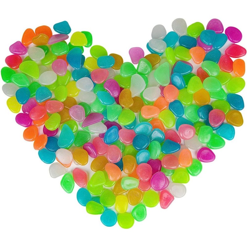 Buy Glow in The Dark Pebble,Glowing Pebbles Plastic Stone Luminous ...