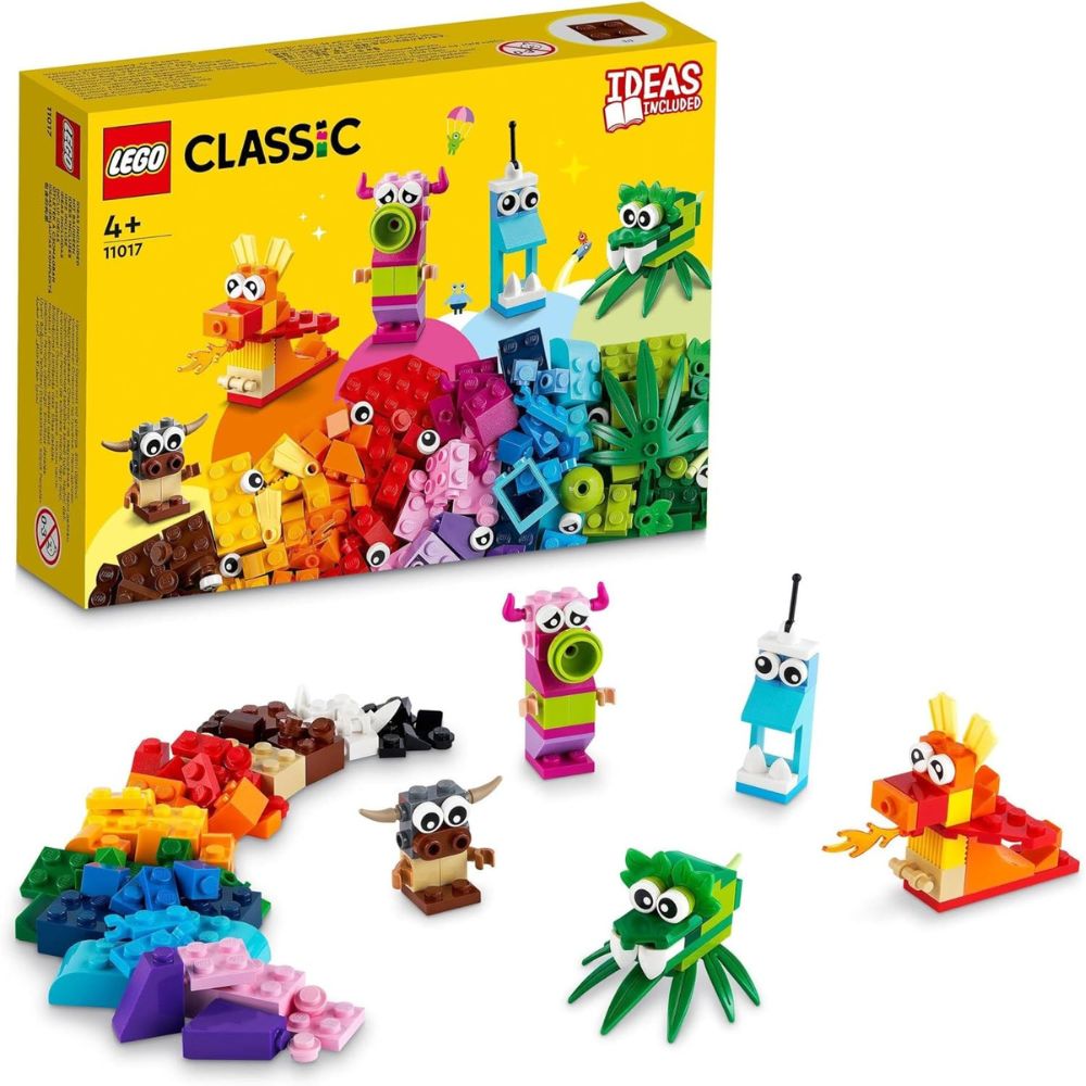Buy LEGO Classic Creative Monsters, 5 Mini Build Monster Toys, Bricks ...