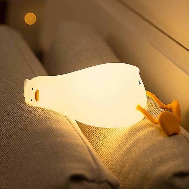 Buy Lying Flat Duck Kids Night Light, LED Duck Lamp, Cute Light Up Duck ...