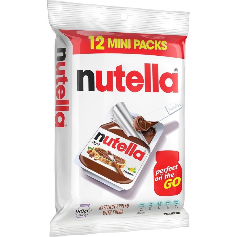 Buy Nutella Hazelnut Chocolate Spread 15g Pull Apart Portion Packs, 12 ...