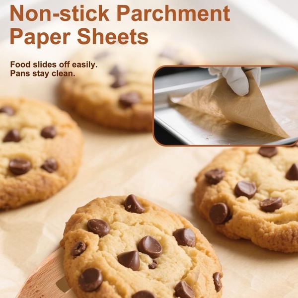 Buy Parchment Paper Baking Sheets, 9x13IN Precut Non-Stick Parchment ...