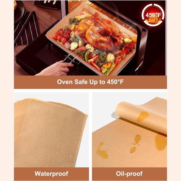 Buy Parchment Paper Baking Sheets, 9x13IN Precut Non-Stick Parchment ...