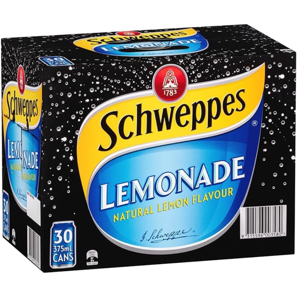 Buy Schweppes Lemonade, 30 x 375mL - MyDeal Australia