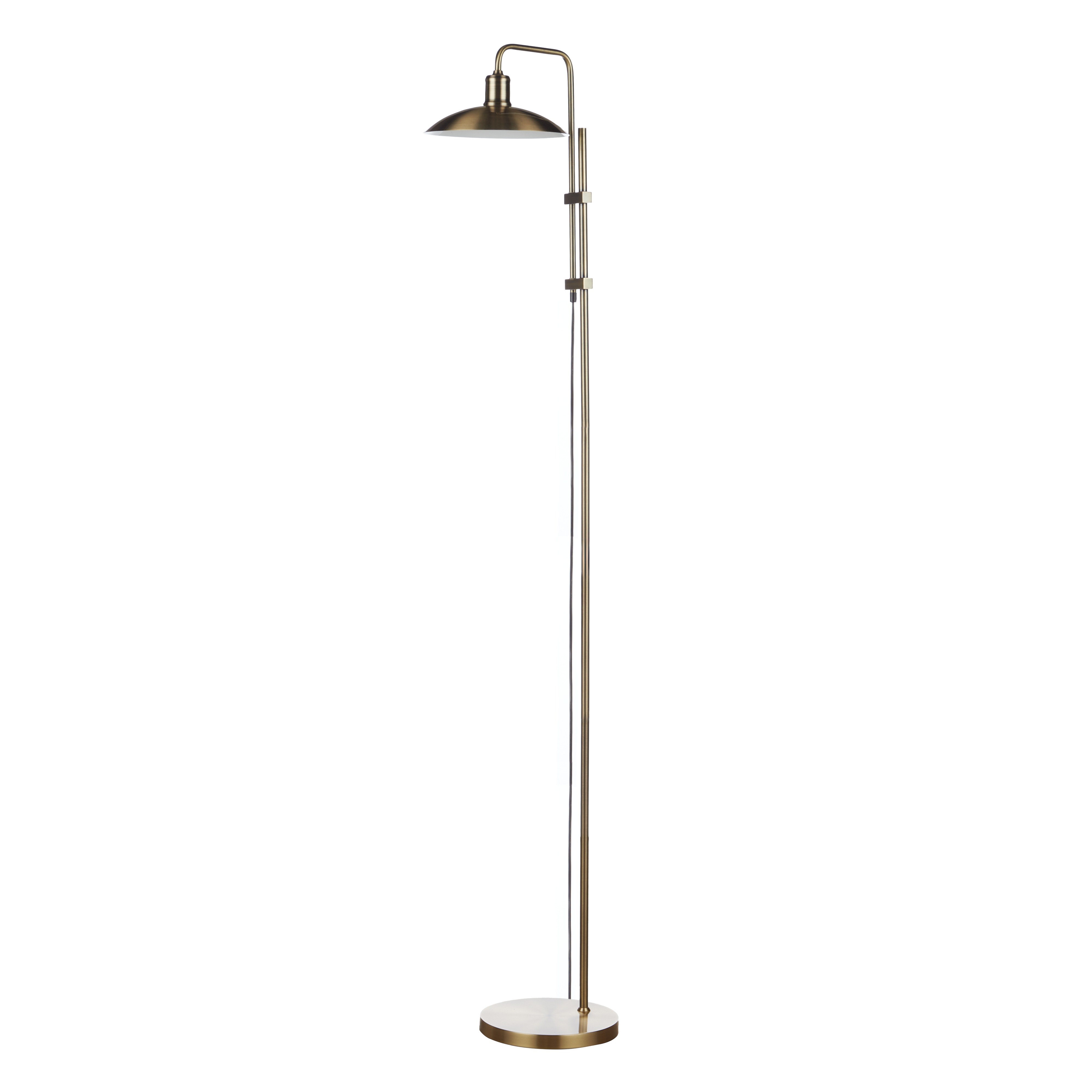 Buy Academy Rayner Metal Floor Lamp Gold 25x35x159cm - MyDeal Australia