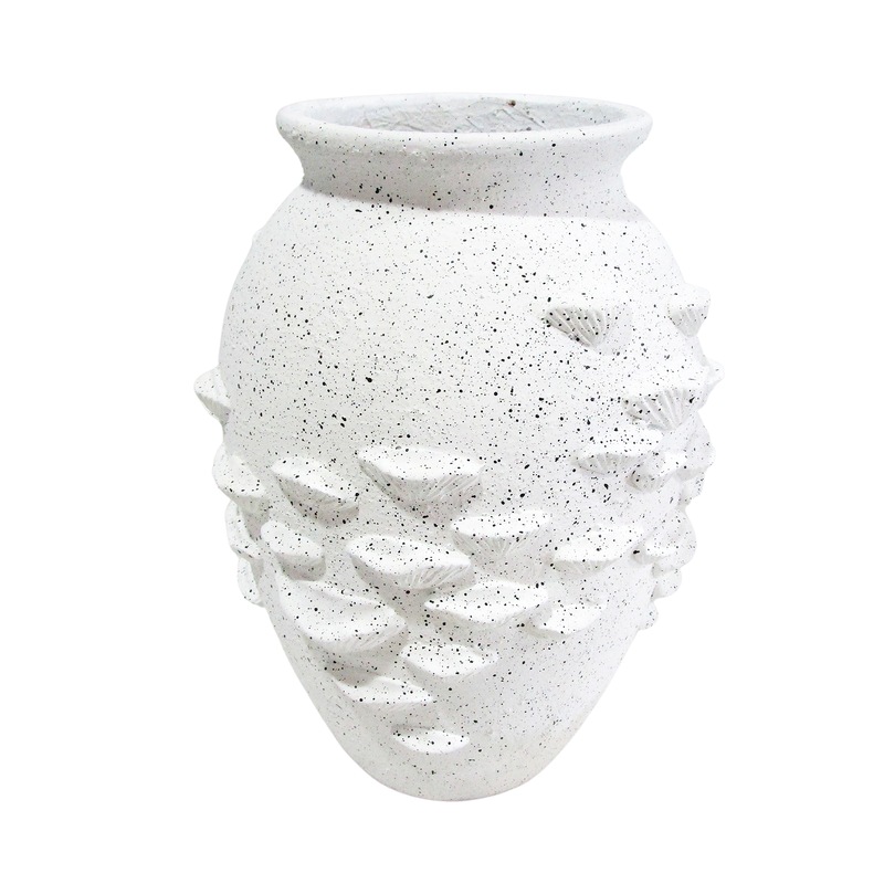Buy Amalfi Flower Vase Coral Textured Decorative Vase Coastal Home ...