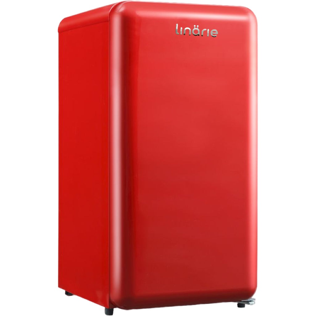Buy Linarie - Tignes 91L Red Retro Mini Fridge with Built-In Freezer ...