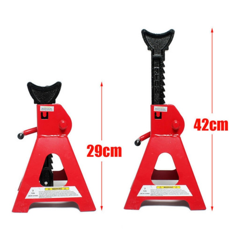 Buy 2x Car Jack Stand 3ton Ratchet Adjustable Truck Lift Hoist Heavy ...