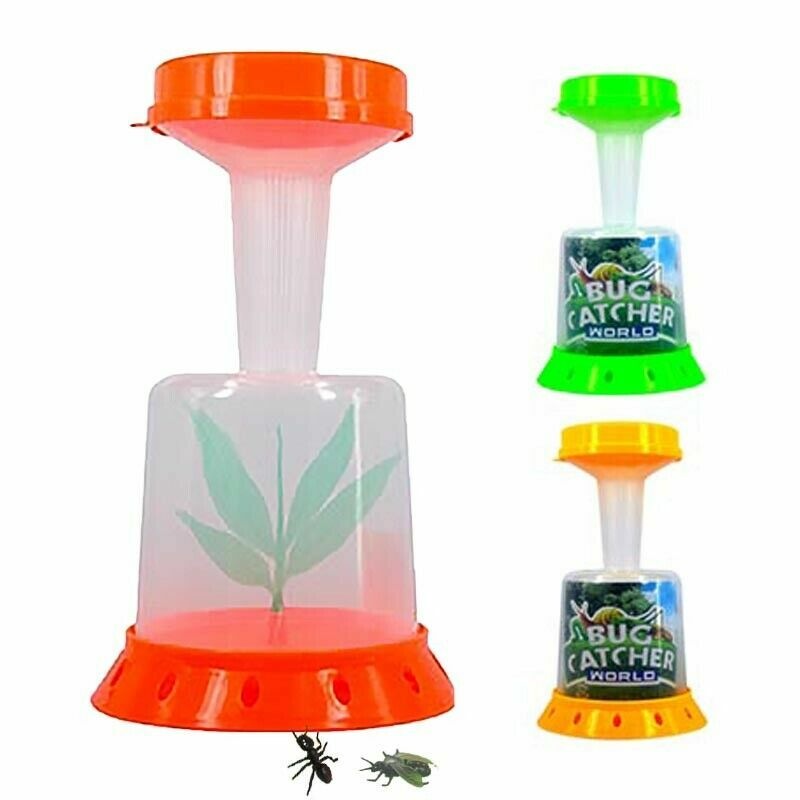 Buy 2x Find and Observe Insects Plastic Bug Catcher Box Fake Plant Kids ...