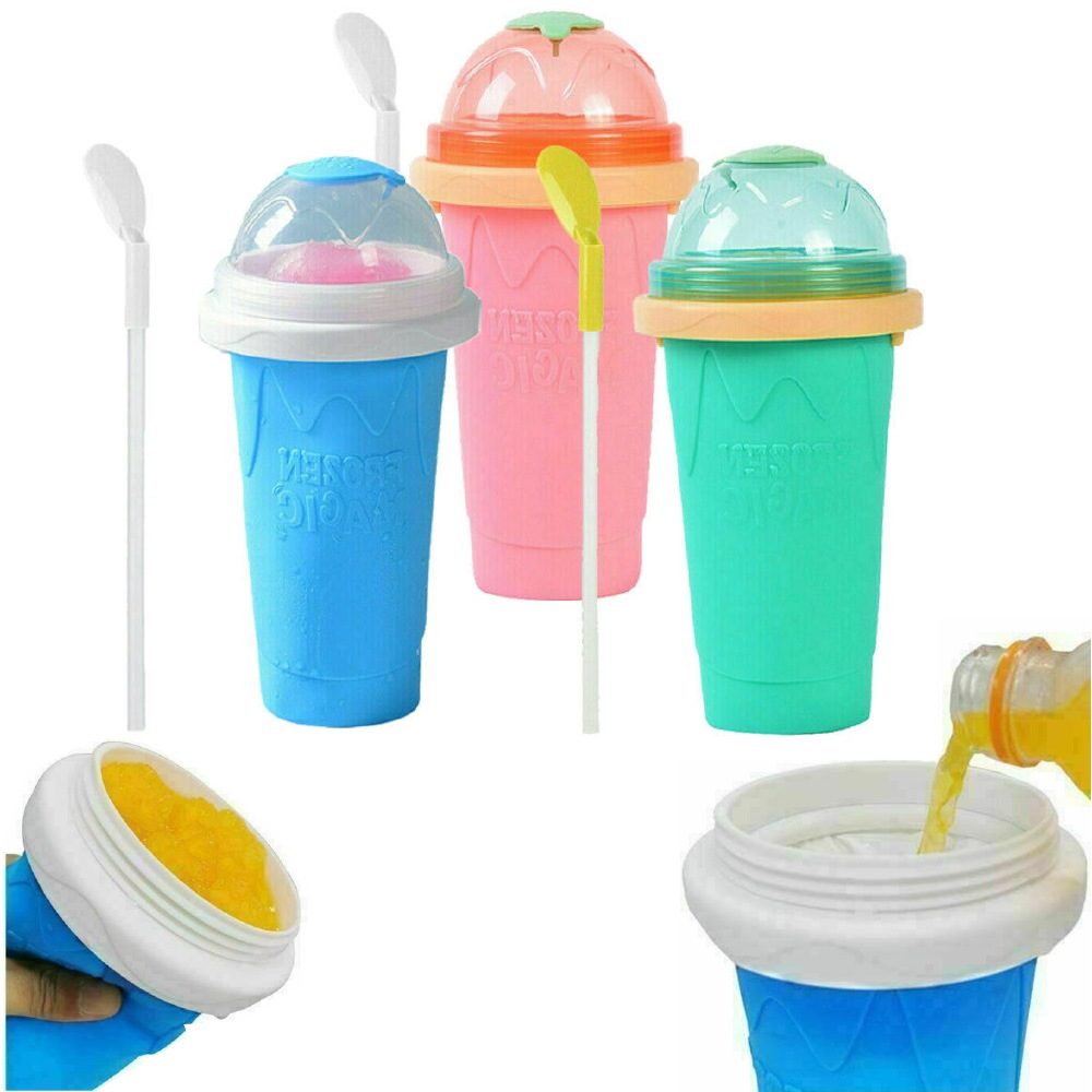 Buy 3PCS Freeze Magic Slushie Maker Milkshake Cup Ice Cream Maker Cup ...