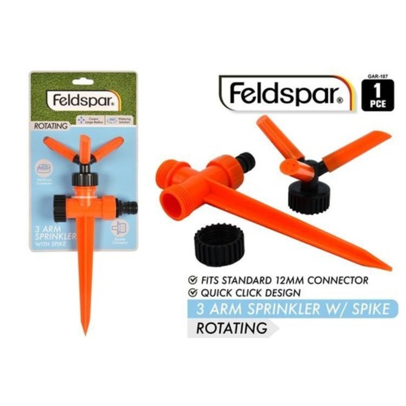 Buy 3X Rotating Sprinkler with spike Garden Sprinkler 360 Rotation Save ...