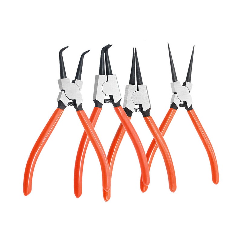 Buy 4-Piece 7" Circlip Pliers Internal External Bent Straight Snap Ring ...