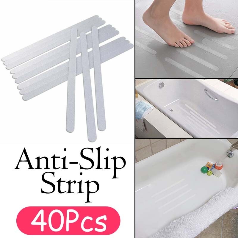 Buy 40x Anti Slip Bath Grip Stickers Non Slip Shower Strips Pad Floor ...