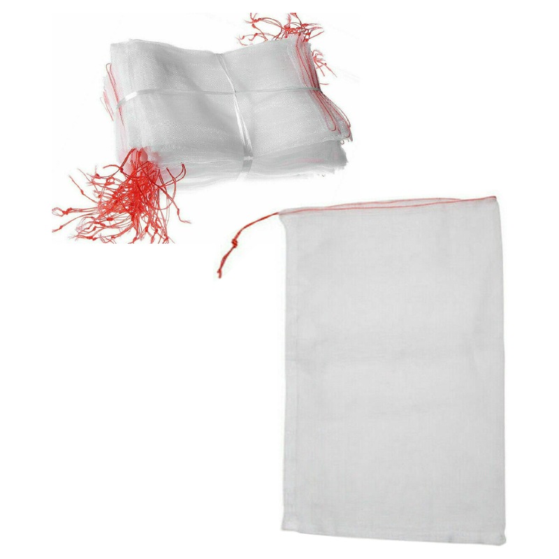 Buy 50pcs Mesh Net Bags Agriculture Garden Fruit Vegetable Protection ...