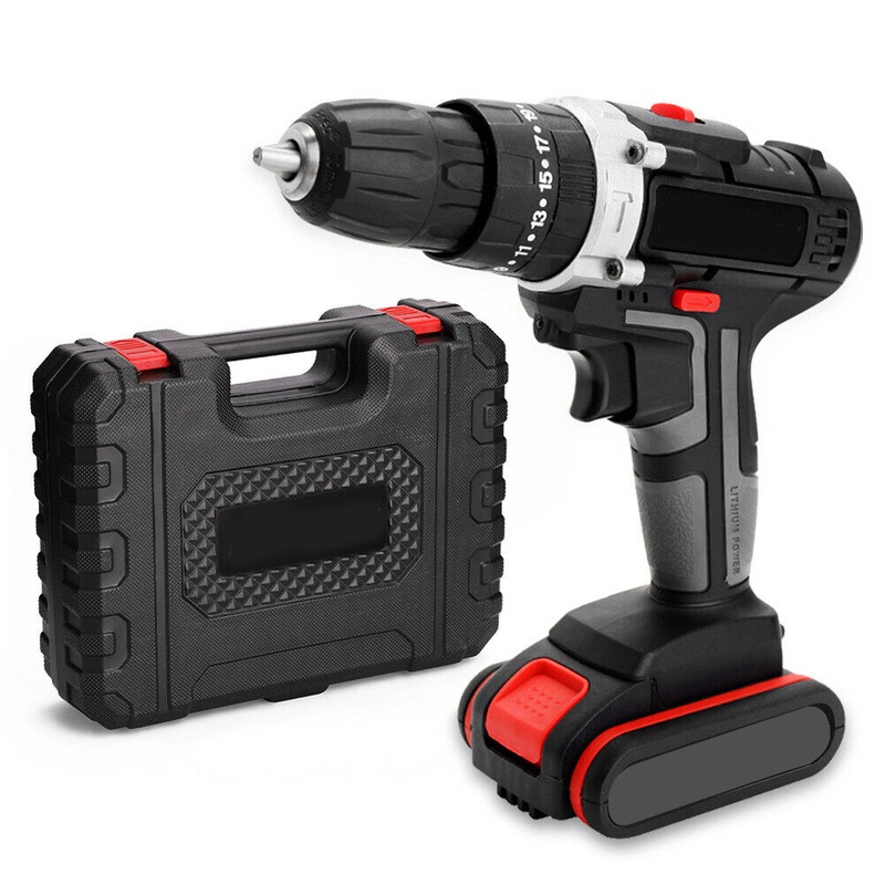 Buy 88V BRUSHLESS HEAVY DUTY CORDLESS DRILL IMPACT DRIVER KIT HAMMER +2 ...