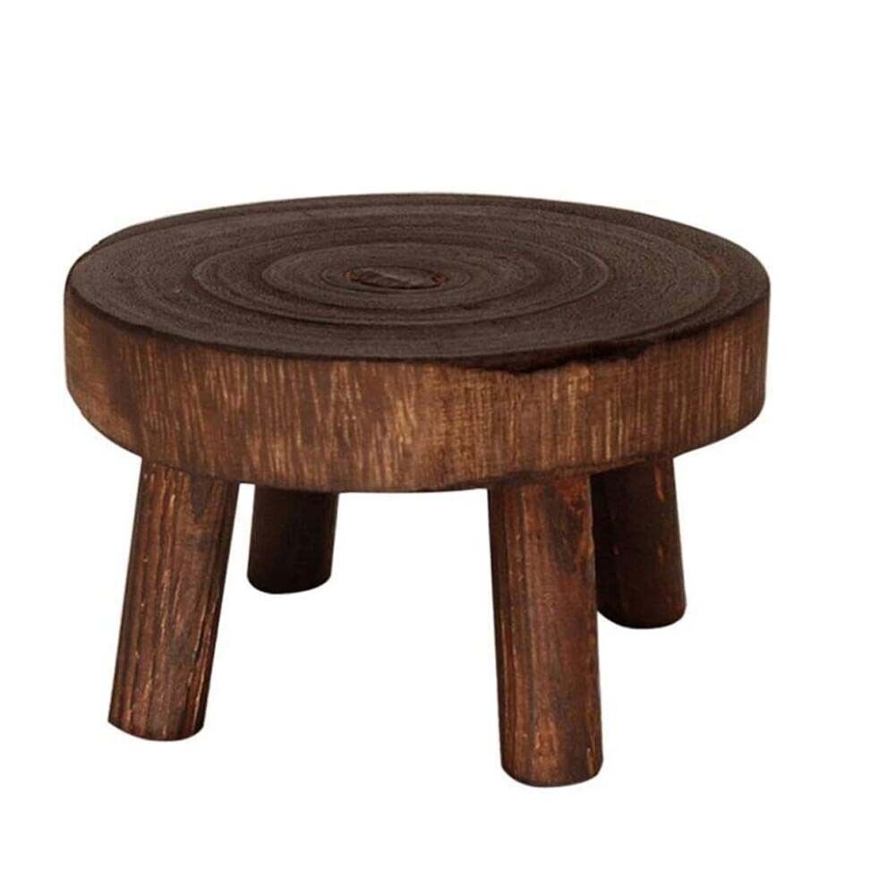 Buy Display Flower Pot Base Flower Pot Holder Plant Stand Shelf Wooden ...