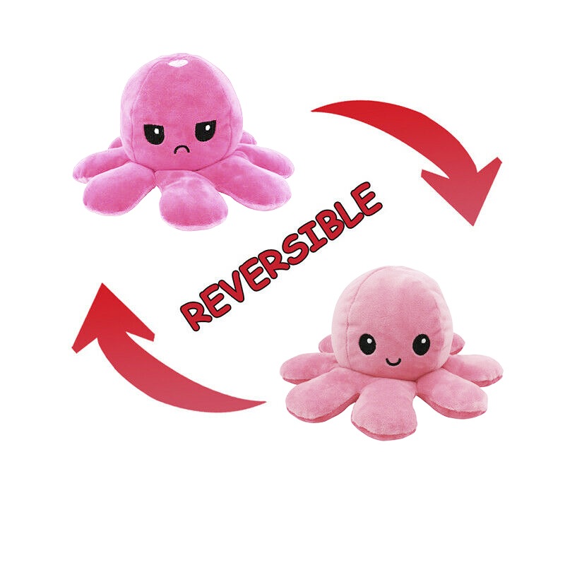 Buy Double-Sided Flip Reversible Octopus Plush Toy - MyDeal