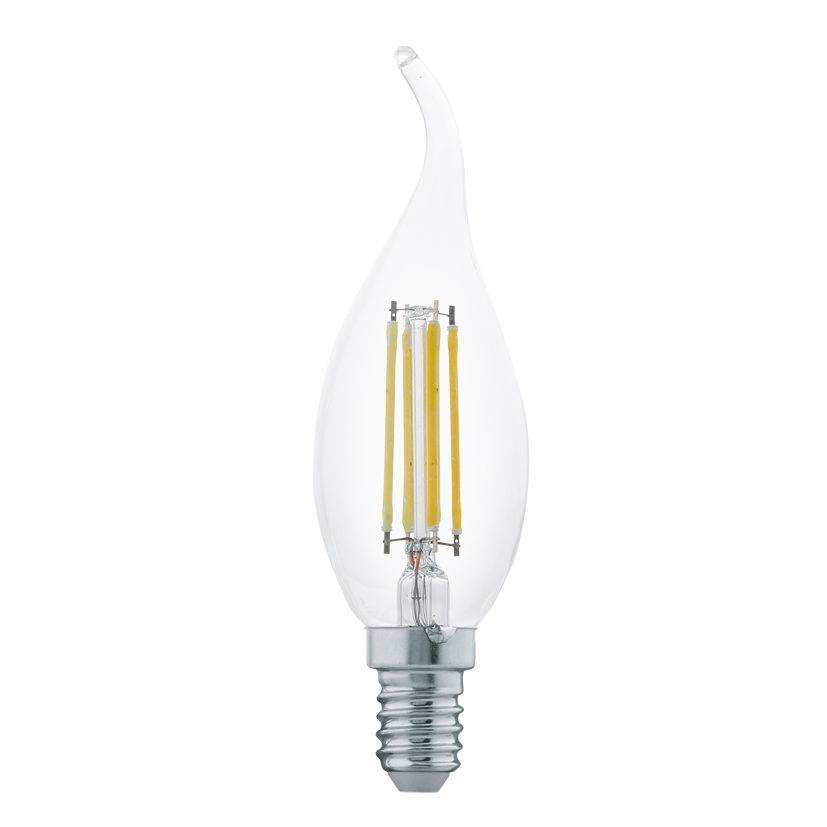 Buy Lighting NEW LED Filament Candle Bulb E14 Screw 12V 4W CA35 Warm ...